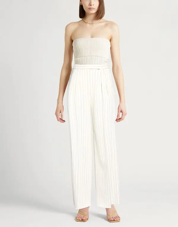 Max Mara Cotton Linen Wide-leg Pants