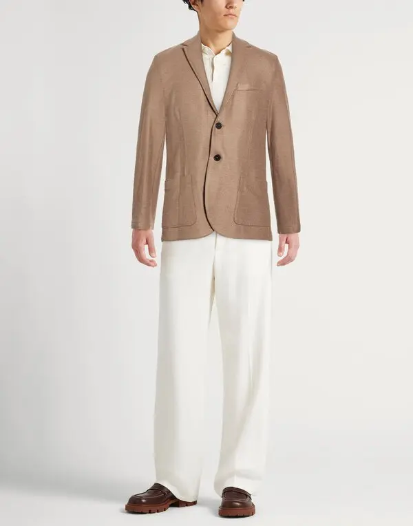 Harris Wharf London Single-breasted Linen-cotton Blazer