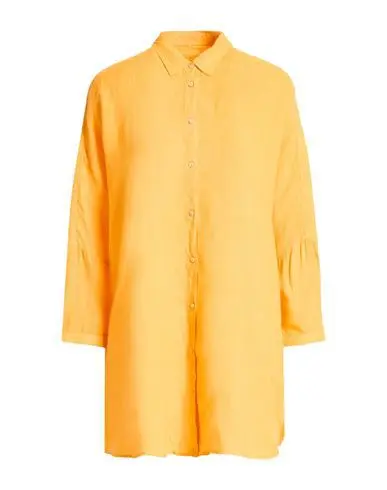 120% Lino Linen Shirt - Mandarin