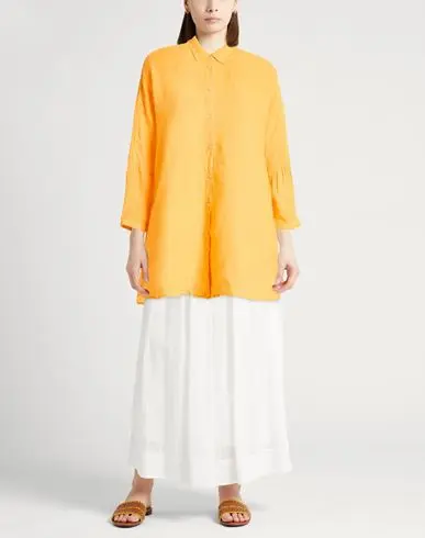 120% Lino Linen Shirt - Mandarin