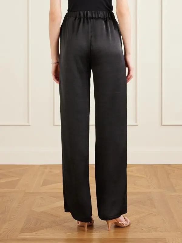 DIMA AYAD Wide-leg Satin Pants