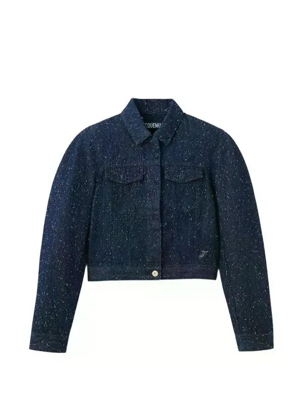 Jacquemus The Ovalo De-nîmes Denim Jacket - Blue