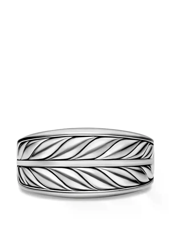 David Yurman Chevron Three-sided Signet Ring