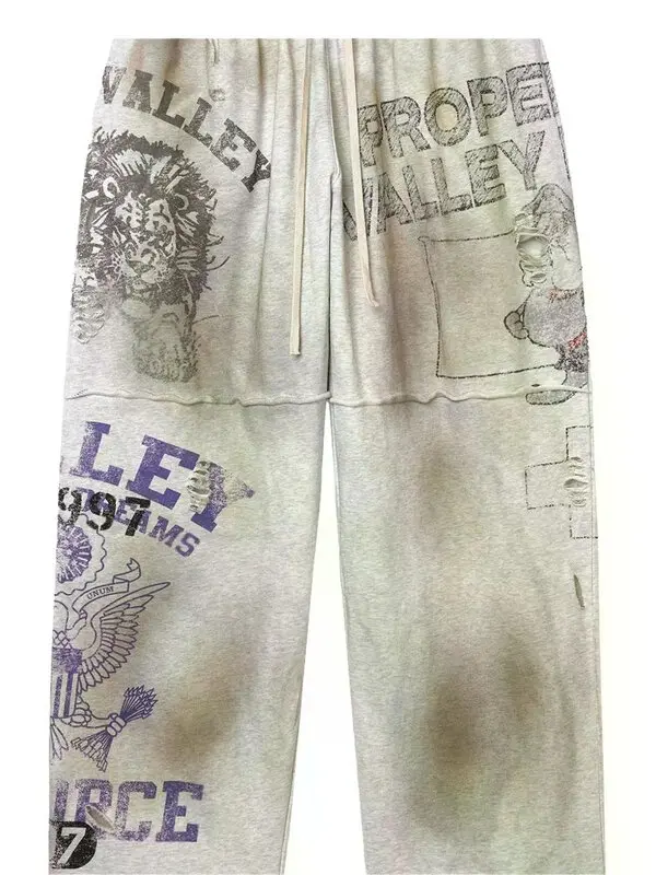 VALE FOREVER Butcher Print Track Pants