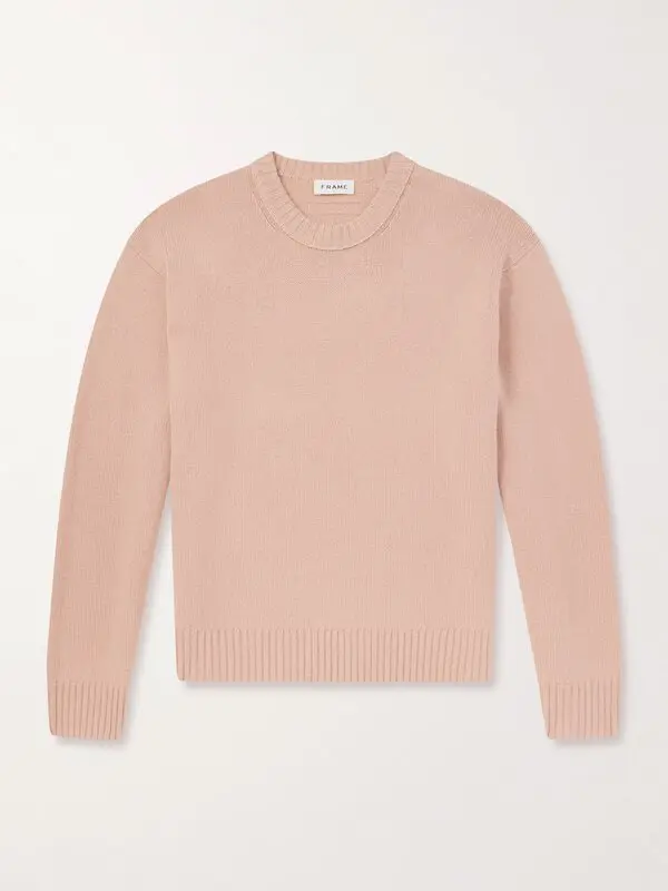 FRAME Cashmere Crew-neck Sweater - Orange