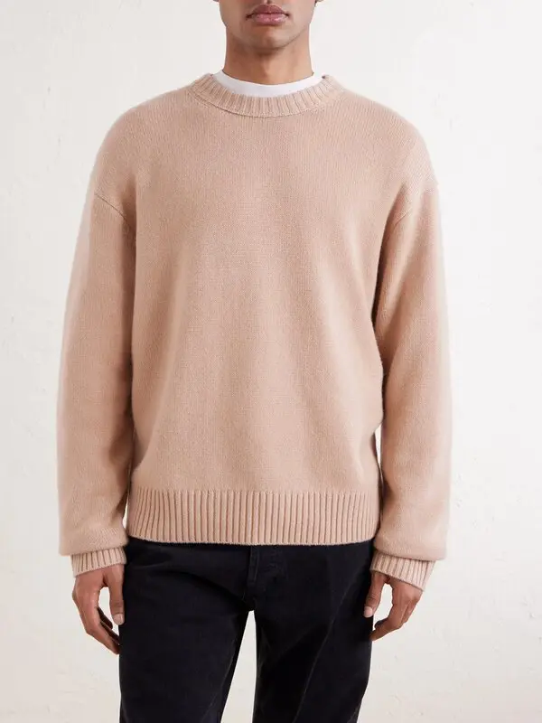 FRAME Cashmere Crew-neck Sweater - Orange