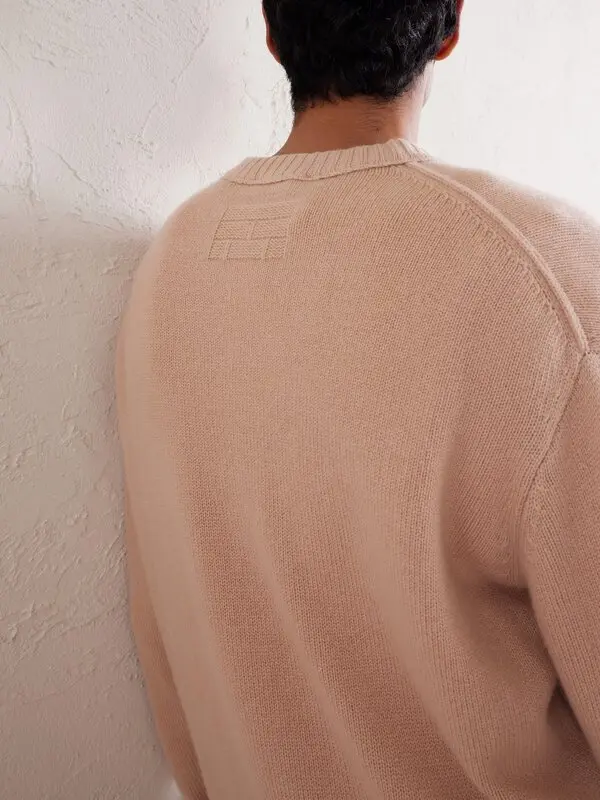 FRAME Cashmere Crew-neck Sweater - Orange