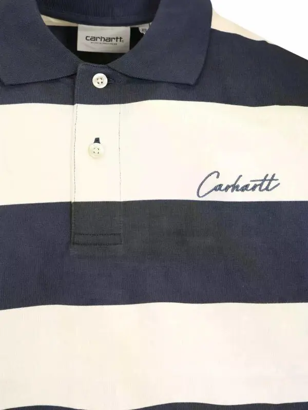 Carhartt Work In Progress Delray Striped-pattern Polo Shirt