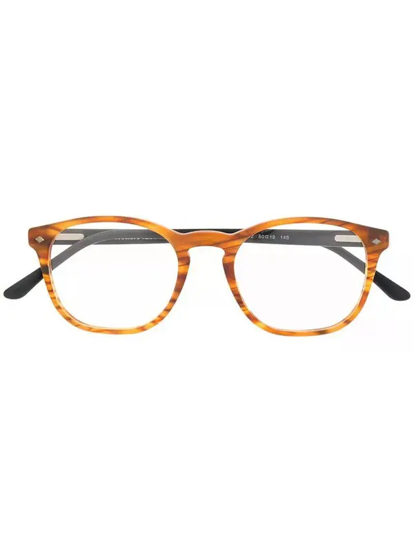 Giorgio Armani Square Eyeglasses - Brown