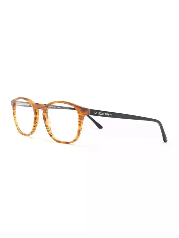 Giorgio Armani Square Eyeglasses - Brown