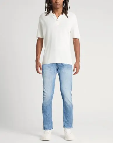 DONDUP Cotton-blend Tapered Jeans - Blue