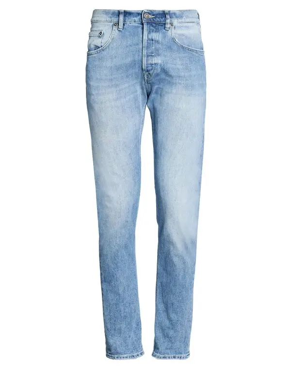 DONDUP Cotton-blend Tapered Jeans - Blue