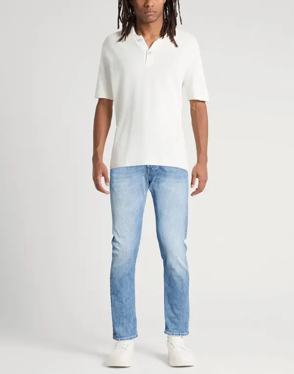DONDUP Cotton-blend Tapered Jeans - Blue