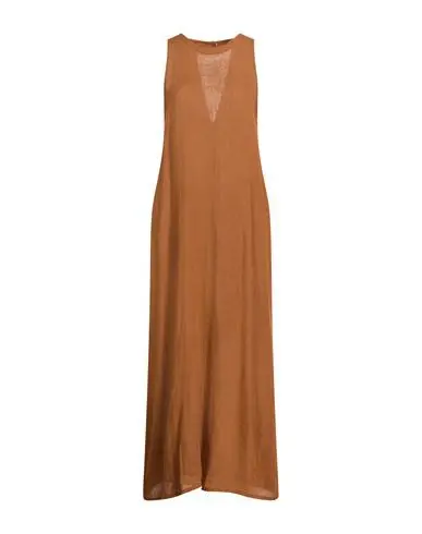 KAOS Linen Maxi Dress - Brown