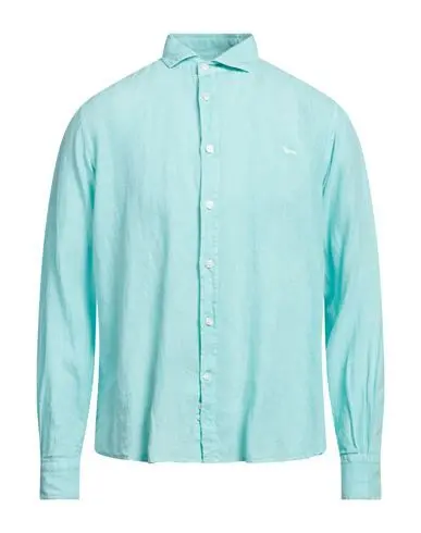 HARMONT & BLAINE Shirt Size Linen - Turquoise