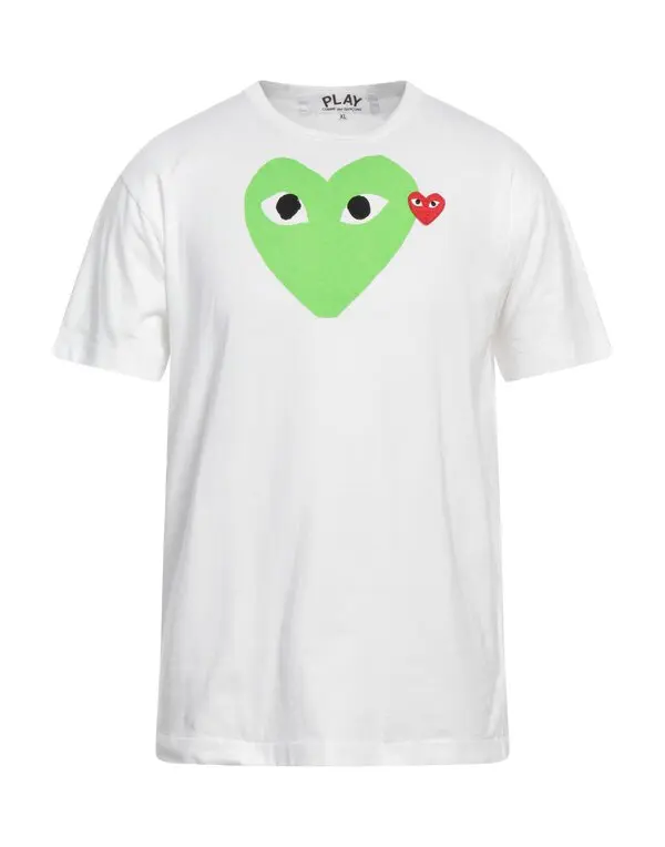Play Comme Des Garcon T-shirt Size Cotton - White