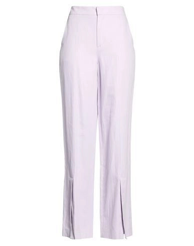 TWINSET Bootcut Cotton-linen Pants - Purple