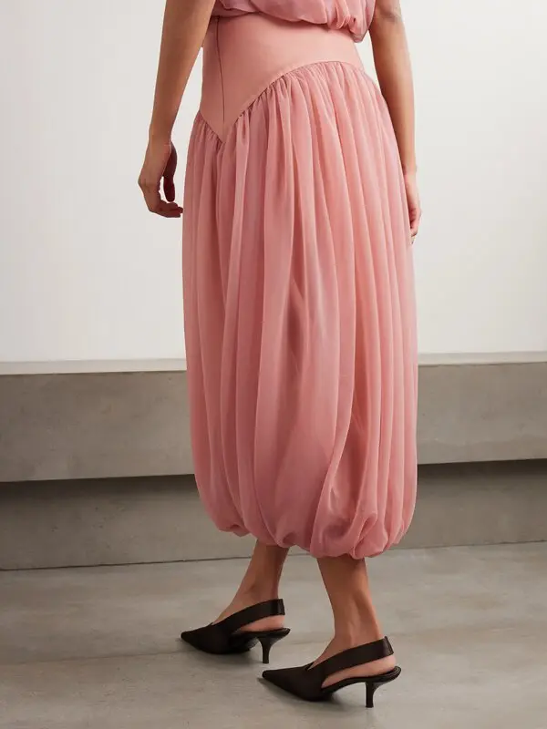 ABADIA Paneled Maxi Skirt