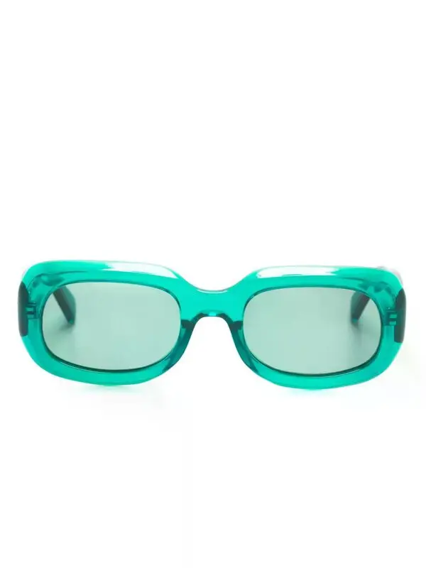 Longchamp Rectangle Frame Sunglasses - Green