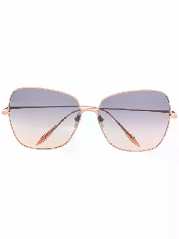 Dita Zazoe Butterfly-frame Sunglasses - Gold