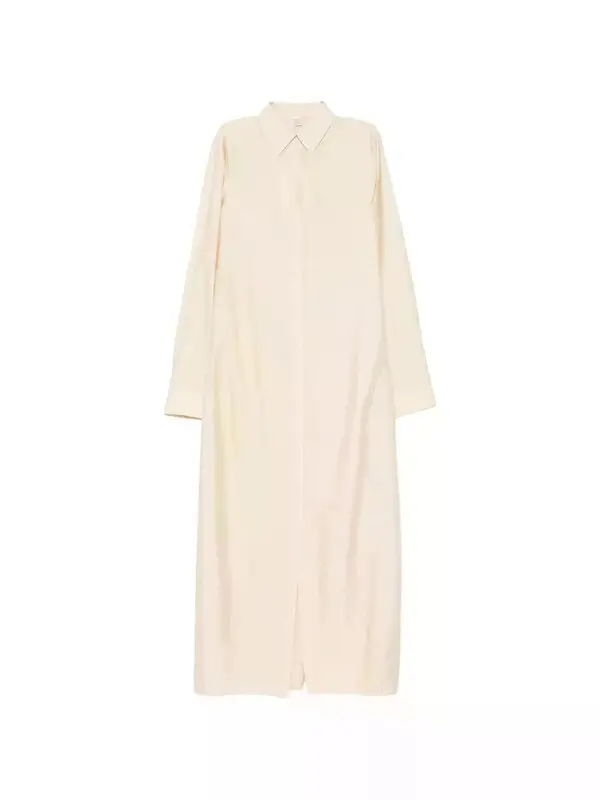 TOTEME Split Collared Maxi Dress - Neutrals