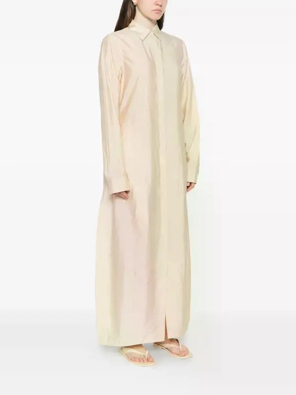 TOTEME Split Collared Maxi Dress - Neutrals