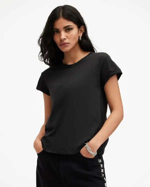 ALLSAINTS Anna Crew Neck T-shirt - Black