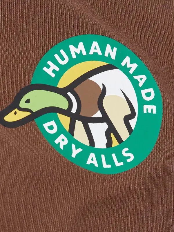 HUMAN MADE Drizzler Logo-print Canvas Jacket - Brown