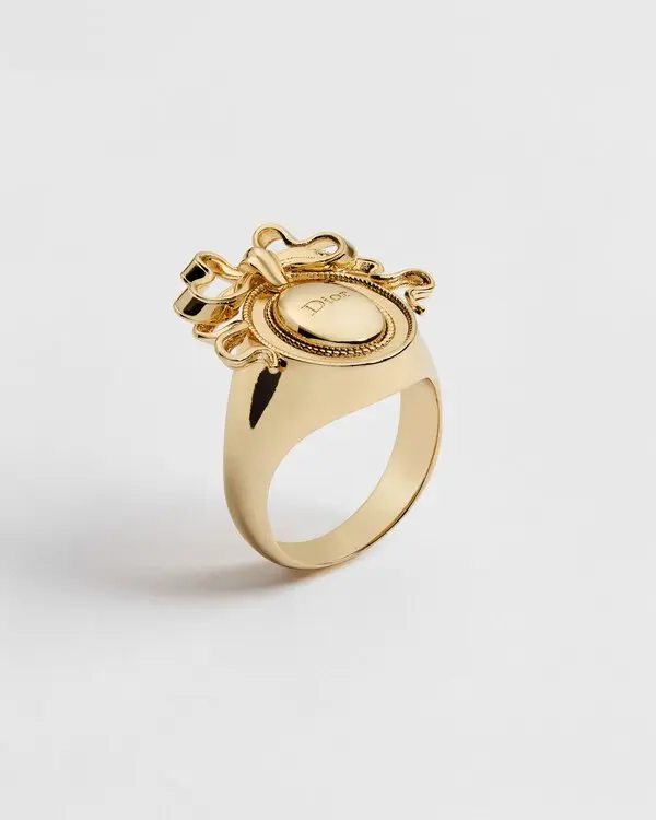 Dior Médaillon Ring - Gold-finish Metal