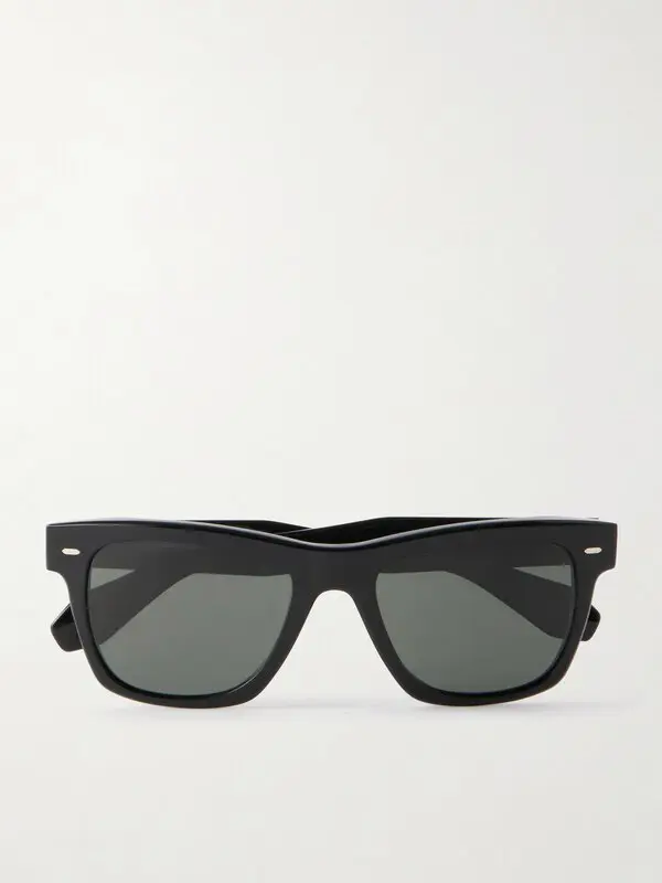 Oliver Spencer N. 04 Sun Square-frame Sunglasses - Black