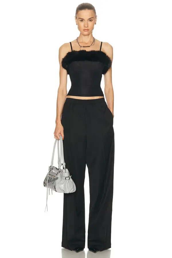 Balenciaga Strap Top - Black