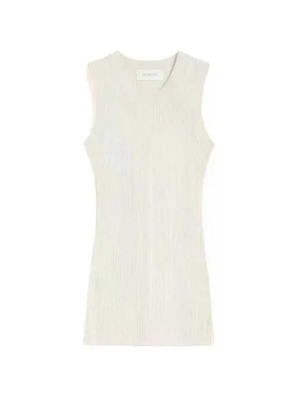 Sportmax Ribbed Tank Top - Neutrals