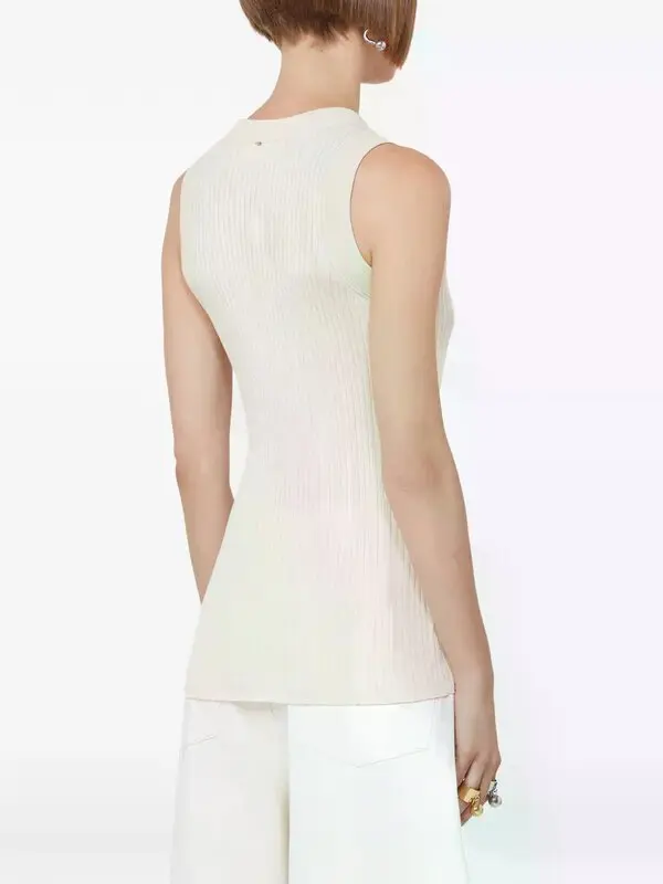 Sportmax Ribbed Tank Top - Neutrals