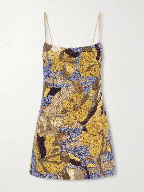 Cult Gaia Bebe Embellished Mini Dress