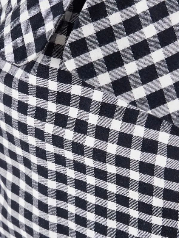 Posse Chiara Cropped Strapless Checked Top - Black