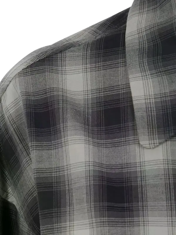 META CAMPANIA COLLECTIVE Checked Zip Shirt