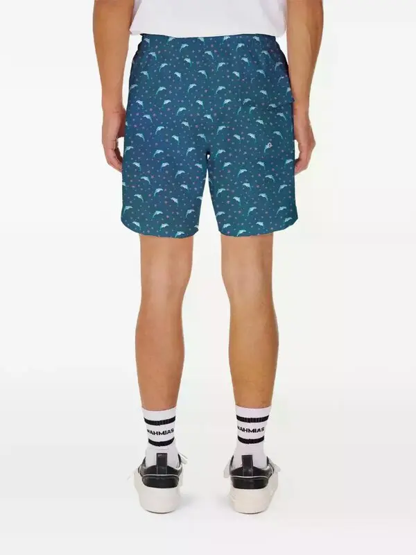 NAHMIAS Dolphin-print Swim Trunks