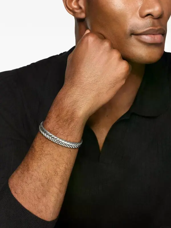 David Yurman Chevron Flex Bracelet - Silver
