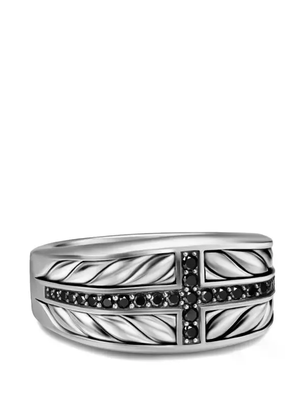 David Yurman Chevron Three Sided Signet Ring