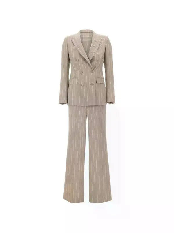 Tagliatore Pinstripe Pattern Double-breasted Suit - Neutrals