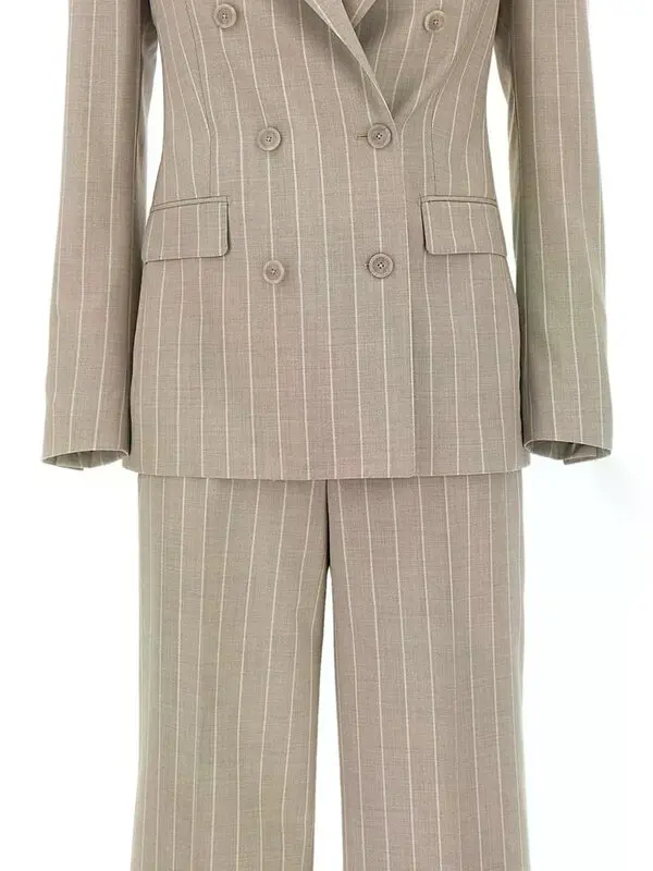 Tagliatore Pinstripe Pattern Double-breasted Suit - Neutrals