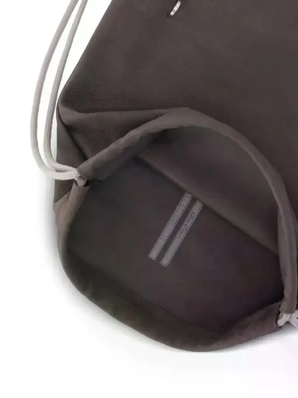 Rick Owens Leather Drawstring Backpack