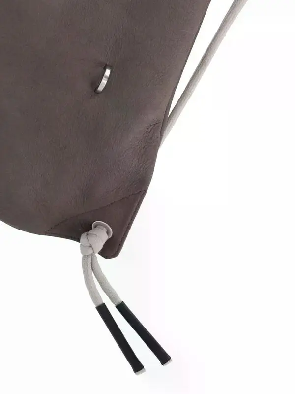 Rick Owens Leather Drawstring Backpack
