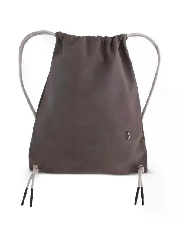 Rick Owens Leather Drawstring Backpack