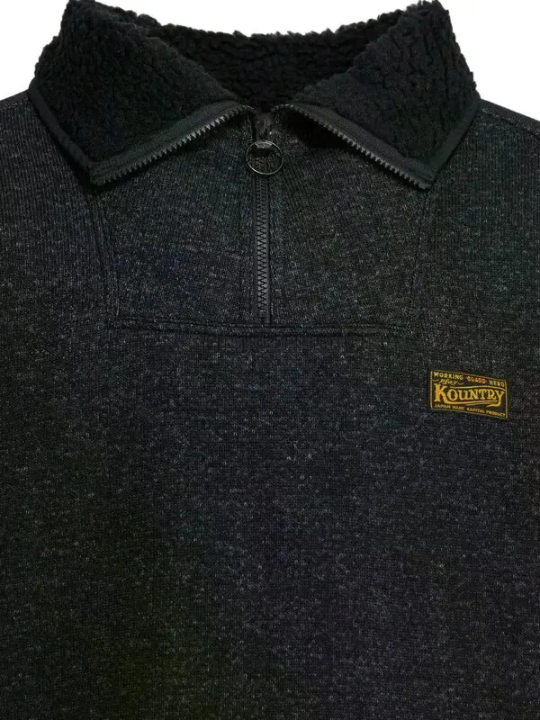 Kapital Zip Fleece Sweatshirt