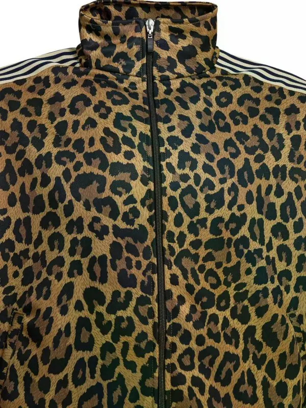 Kapital Leopard Pattern Zip Up Sweatshirt