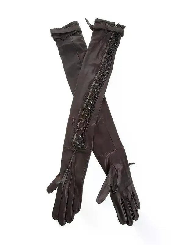 HAIDER ACKERMANN Buffalo Leather Long Gloves