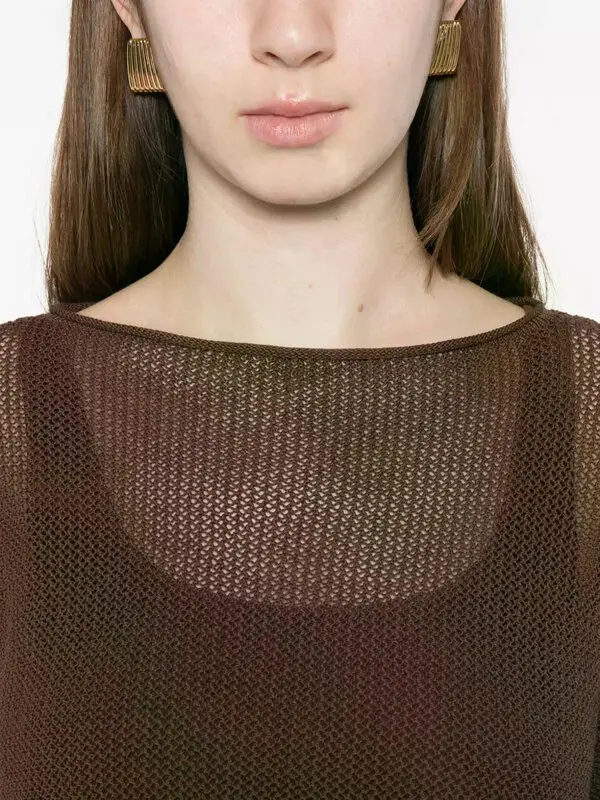 Antonelli Firenze Knitted Short Sleeve Top