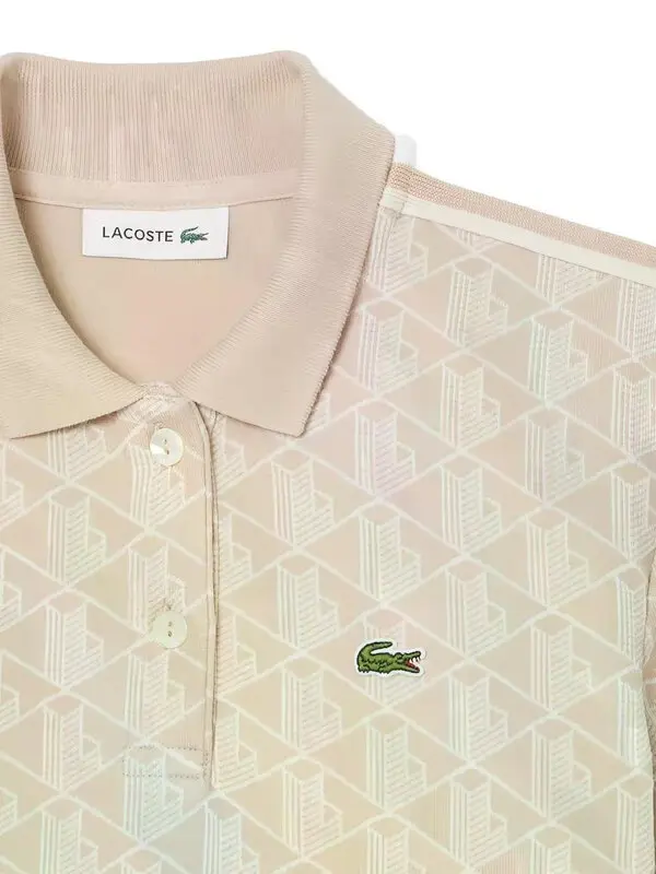 Lacoste Monogram-patterned Polo Shirt