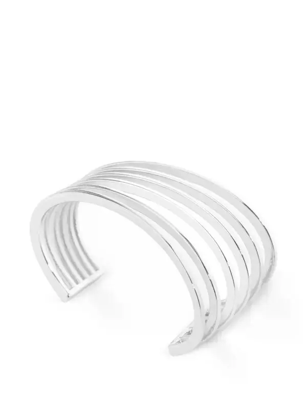 Federica Tosi La Cage Cuff Bracelet In White Gold - Silver